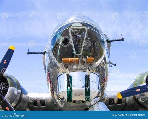 The B 17 Flying Fortress Sentimental Journey Editorial Stock Image