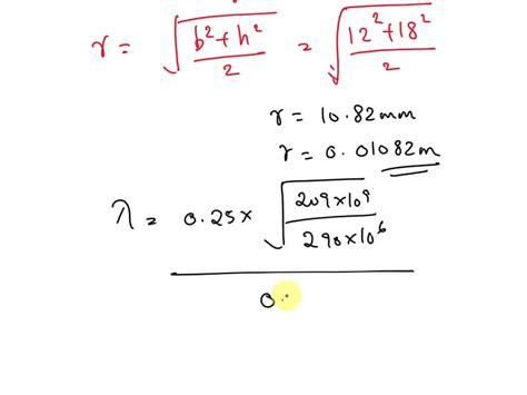 SOLVED Part A An A 36 Steel Column Has A Length Of 4 I And Is Fixed At