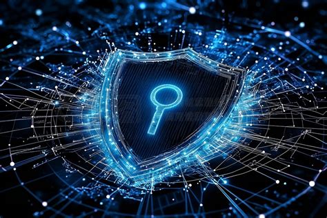 Cyberai数字艺术 Cyber Security3d渲染科技风发光盾牌钥匙图标网络结构插画 Ai平面元素免费下载 Png格式 4032像素 编号71723425 千图网