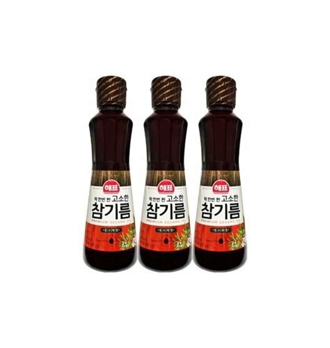 사조해표 딱한번 짠 고소한 참기름 320ml X 3개 티몬