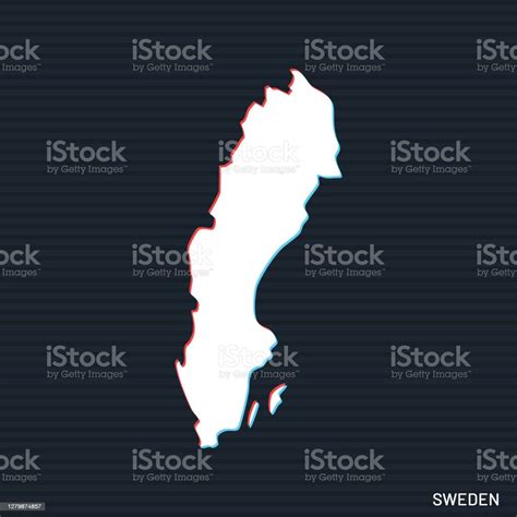 瑞典地圖在黑暗背景向量圖圖設計範本大綱上的兩種顏色樣式向量圖形及更多剪裁圖圖片 剪裁圖 印尼 商務 Istock