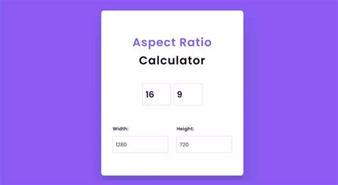 Aspect Ratio Calculator Addons Library
