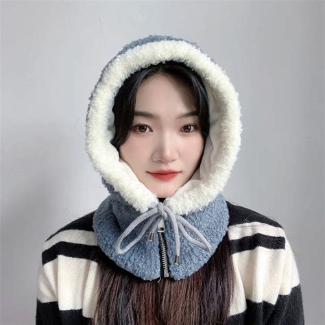 뽀글이 후드넥워머 겨울바라클라바 니트후드모자 홈플러스 택배배송