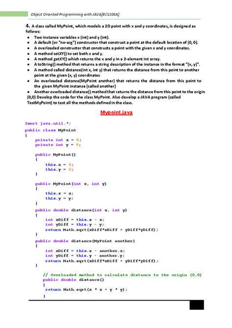 Java Experiment 4 Jdjdjddjnc Object Oriented Programming With Java