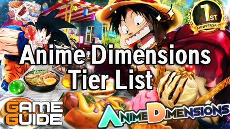 Anime Dimensions Tier List July 2025 Best Characters
