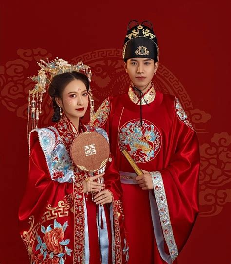汉服婚纱照 花瓣网