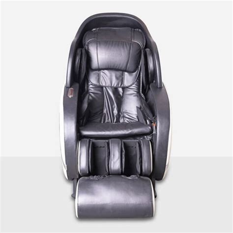 Black Pu Leather Electric Portable Massage Chair For Personal At