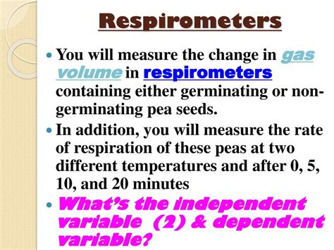 Pre Lab 5 Cell Respiration Ppt Download
