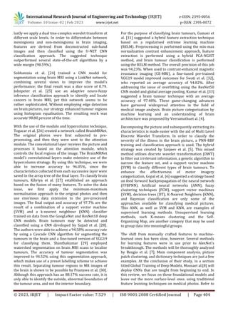 A Review On Multiclass Brain Tumor Detection Using Convolutional Neural