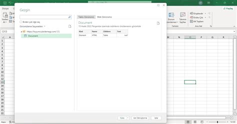Excel webden veri alma Eski arayüz DonanımHaber Forum