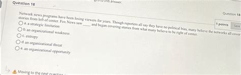 Solved Question Question Stories From Left Of Center Chegg