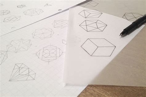 Polygon Outline Shapes Custom Designed Graphic Objects ~ Creative Market