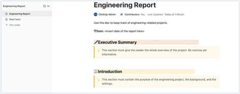 Free Engineering Report Templates