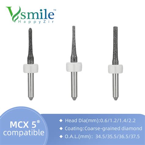 Sirona Mcx5 Emax Glass Ceramic Lithium Disilicate Milling Burs For Mill