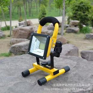 跨境24led工地投光灯手提探照红蓝灯应急充电式led投射灯警示灯 阿里巴巴
