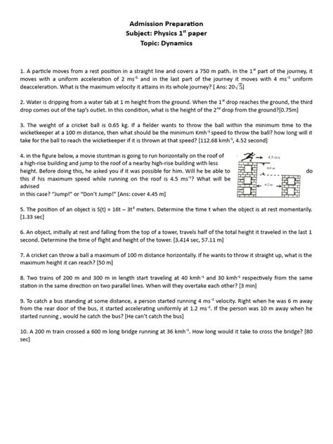 Dynamics Pdf Acceleration Velocity