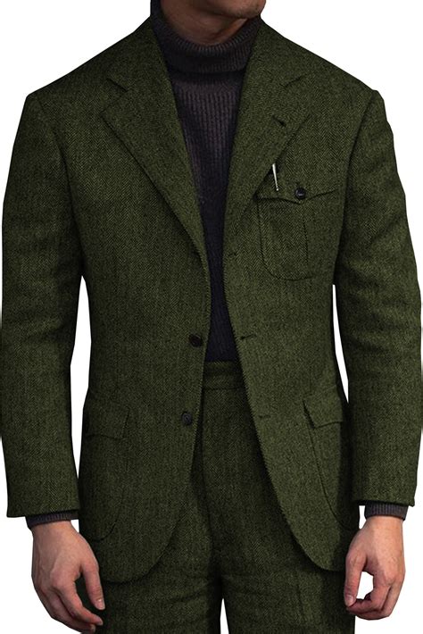 2 Piece Notch Lapel Single Breasted Mens Suit For Wedding Blazerpan