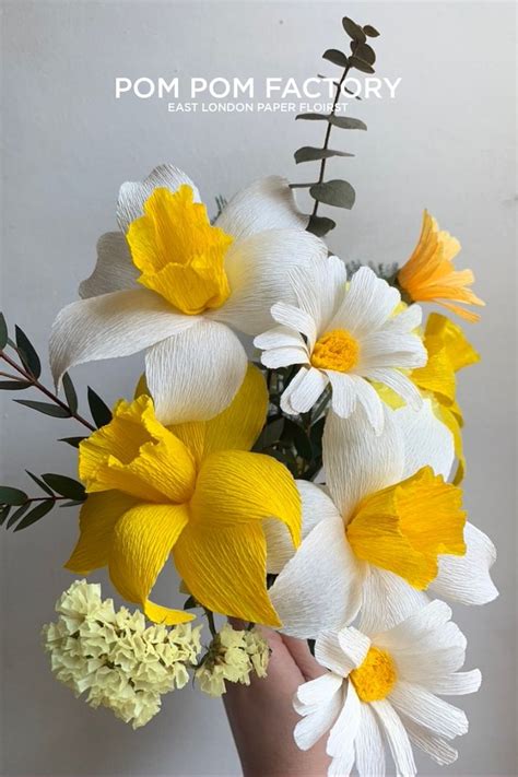 Daffodil Bouquet Paper Flowers Paper Flower Bouquet Daffodil Bouquet