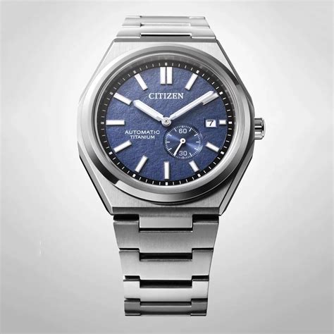 Citizen Automatic Zenshin Titanium Small Second NJ0180 80L Blue Z