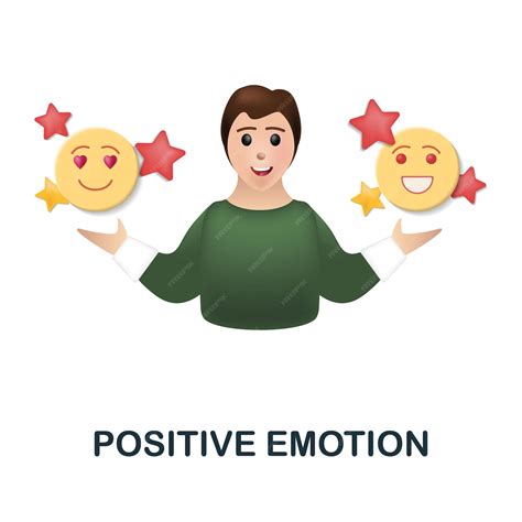 Premium Vector Positive Emotion Icon 3d Illustration From Human Productivity Collection