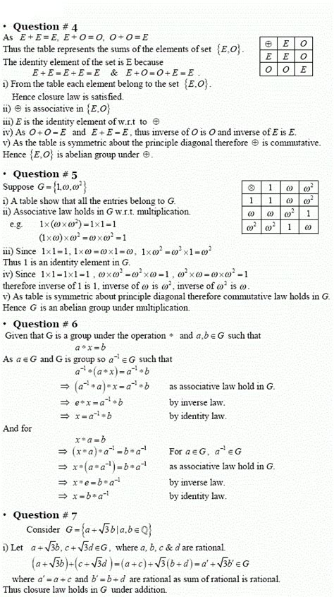 Exercise 28 Sets Functions And Groups Mathematics Fsc Part 1 First