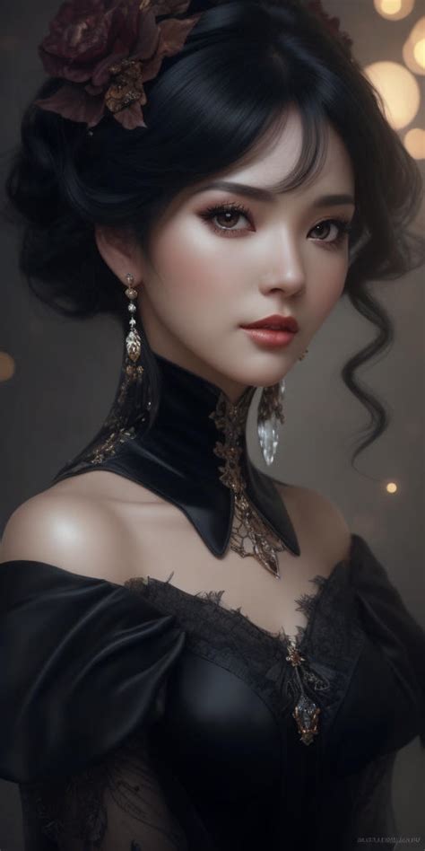 Black Hair Caroling Woman Dark Mak 3 1 By Arrojado On Deviantart