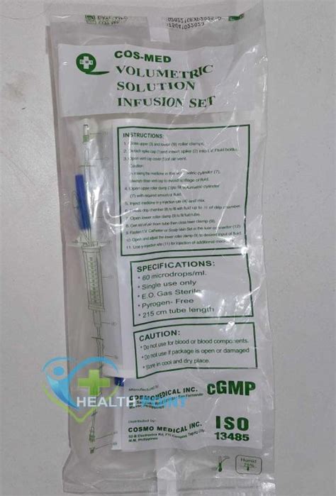 Soluset Cosmed Soluset Set Volumetric Set Cosmed 1 Piece Lazada Ph