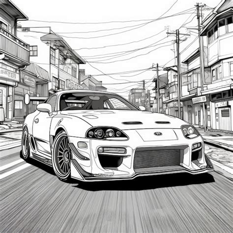 Premium Photo Adrenaline Rush Dynamite Toyota Supra Mk4 Street Racing