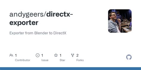 GitHub Andygeers Directx Exporter Exporter From Blender To DirectX