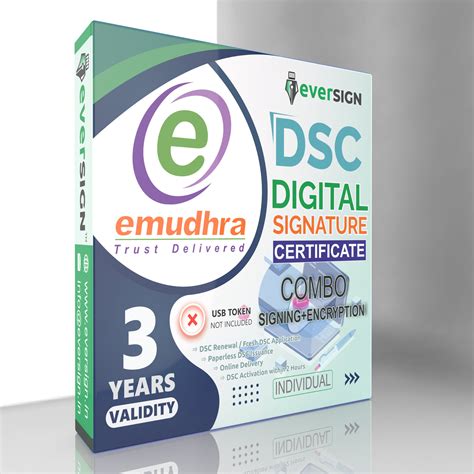 Signx Class 3 Combo Dsc Digital Signature Certificate Encryption