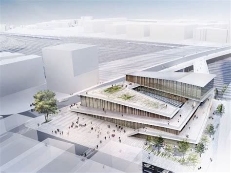 オリンピックの新国立競技場の設計者隈研吾さんのフランスのサンドニプレイエル駅 隈研吾 都市デザイン 建築モデル