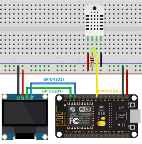 Esp32 Esp8266 Dht Temperature And Humidity Readings In Oled Display Artofit