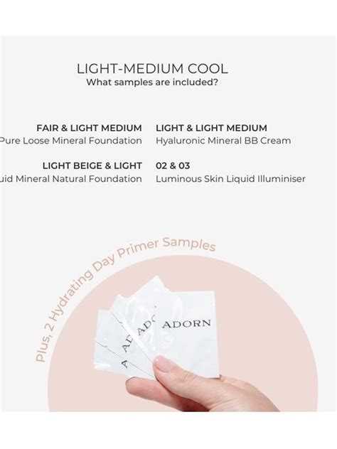 Bestseller Foundation Sample Set Adorn Cosmetics