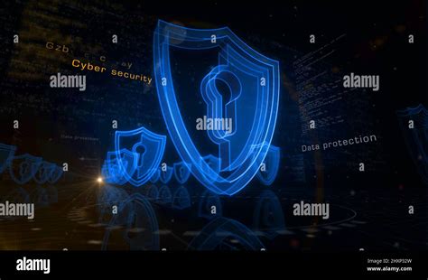 Cyber Security Network Protection And Digital Data With Shield Symbol Digital Concept Network