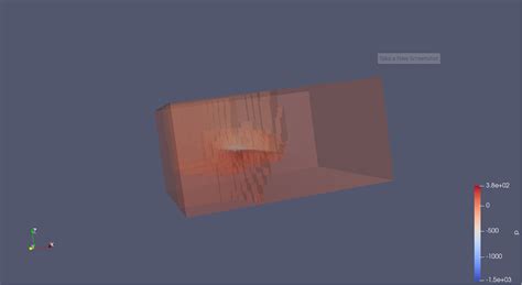 removing the internal cells from a cfd analysis paraview support