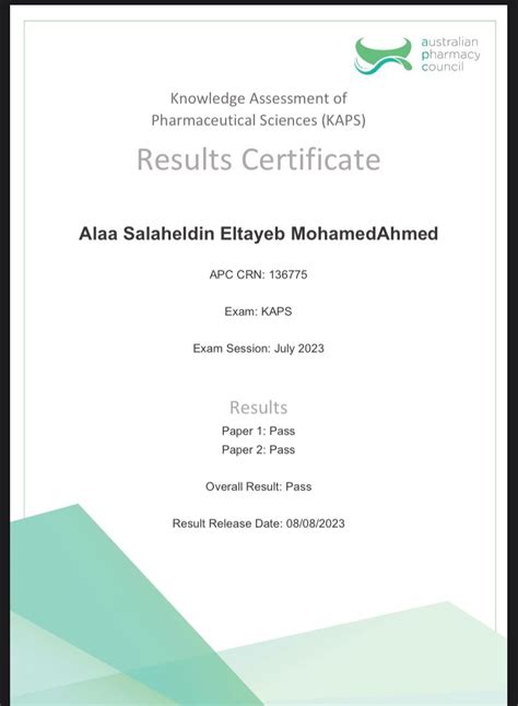 Alaa Ahmed On Linkedin Step 2 Done I Passed The Kaps Exam Looking
