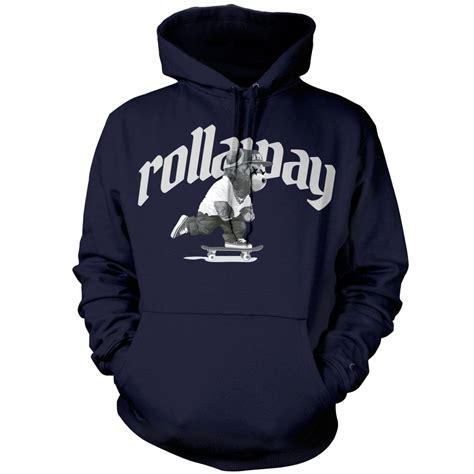 Rollaway Teddy Navy Hoodie Sweatshirt Million Dolla Motive