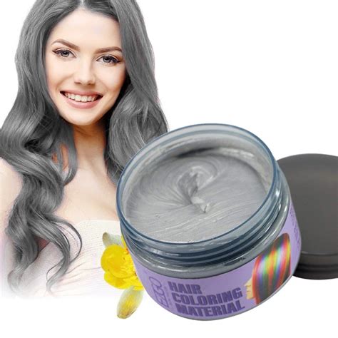 Ezgo Hair Color Wax Gray Nice Temporary Easy To Rinse Out Hair Coloring Mud Dye Cream