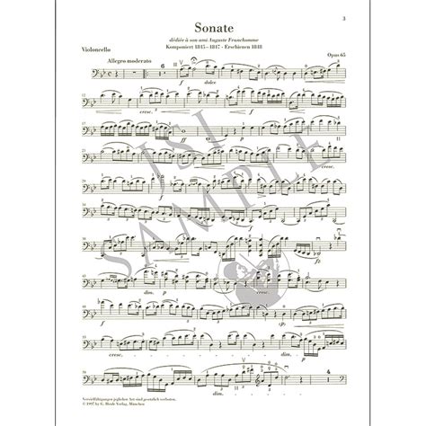 Sonata G Minor Op For Cello And Piano Urtext Frederic Chopin Johnson String Instrument