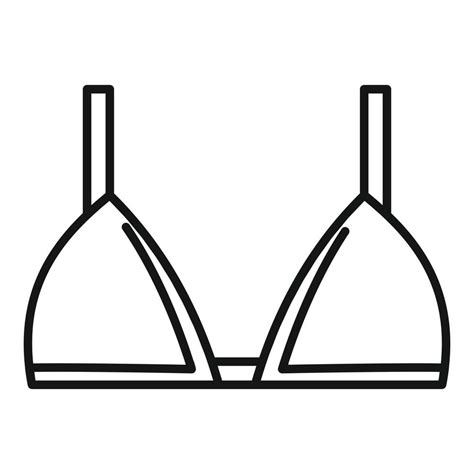Textile Bra Icon Outline Style 14577007 Vector Art At Vecteezy