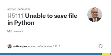 Unable To Save File In Python Issue Spyder Ide Spyder Github
