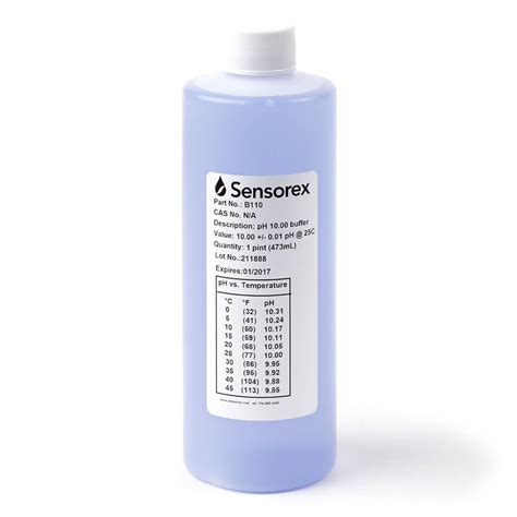 Ph Buffer Solutions Calibration Kits Sensorex Corp