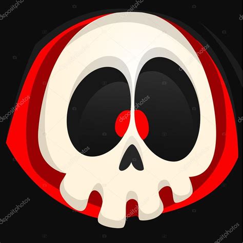 Cara De Dibujos Animados Grim Reaper Vector Ilustración De Halloween 2024