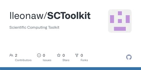 Github Lleonawsctoolkit Scientific Computing Toolkit