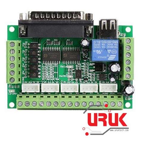 5 axis cnc breakout interface board for stepper driver mach3 uruktech