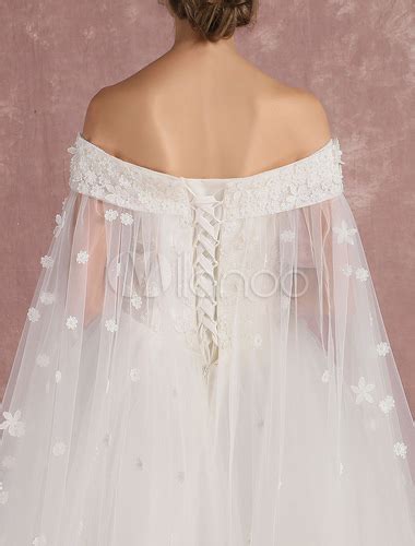 Vestido de novia princesa Con cola con escote de hombros caídos con manga corta De banda de