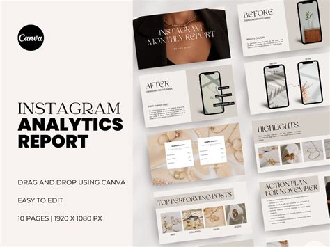 Instagram Analytics Report Template Instagram Performance Report