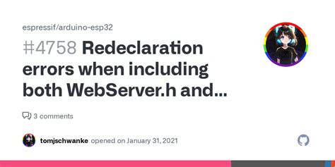 Redeclaration Errors When Including Both WebServer H And HttpsOTAUpdate