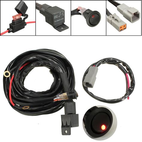 Buy 40a Relay 3m Wiring Harness Kit Onoff Switch For Led Spotlights