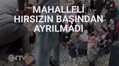 NTV Hırsızı yakaladı polis gelene kadar başında bekledi YouTube